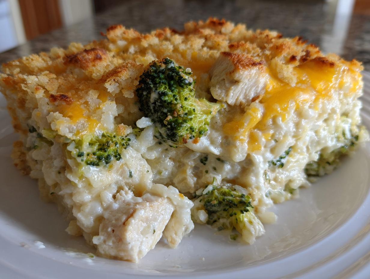 Amazing chicken broccoli rice casserole win